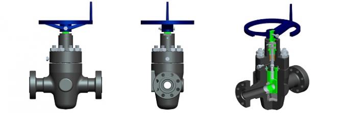 High Stability High Pressure Steam Gate Valves Bi - Directional Sealing ...