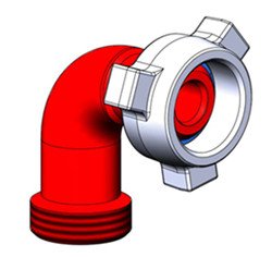 CCSC Flowline Pipe Fittings Long Sweep Elbow Weco Hammer Union Connected