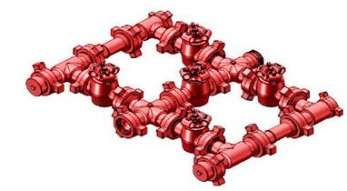 CCSC Flowback Choke Manifold , Choke Valve Wellhead Low Torque Operation